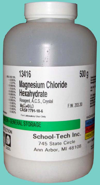 Magnesium chloride, reagent, crystal | Sience Supplies | 13416