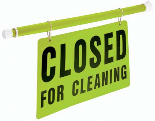 Safety Doorway Sign - Closed for Cleaning | Item # SA880P