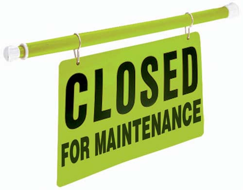 Safety Doorway Sign - Closed for Maintenance | Item # SA881P