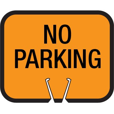 Snap-On Cone Sign - NO PARKING | Item # SF062P