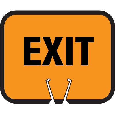 Snap-On Cone Sign - EXIT | Item # SF067P