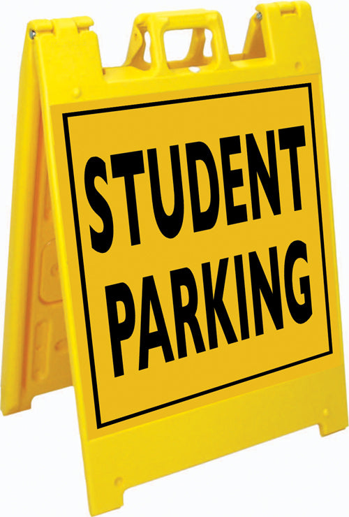 Squarecade™ 36 Fold-Up Sign - Student Parking | Item # SS086D